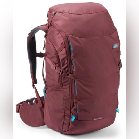 REI | Bags | Rei Backpack Coop Ruckpack 8l Burgundy Turquoise | Poshmark